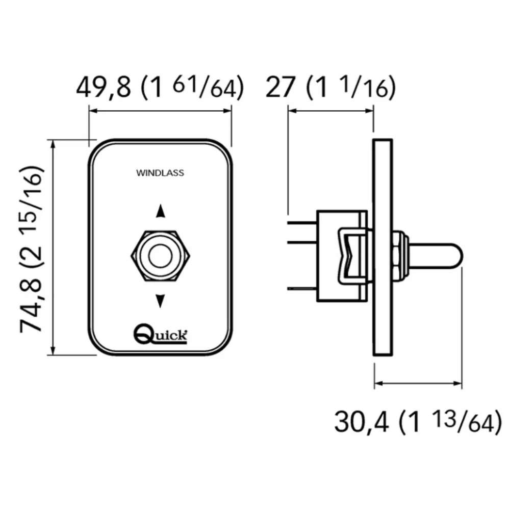 Διακόπτης χειριστήριο εργάτη up down WCS 820 » Kouskoukis
