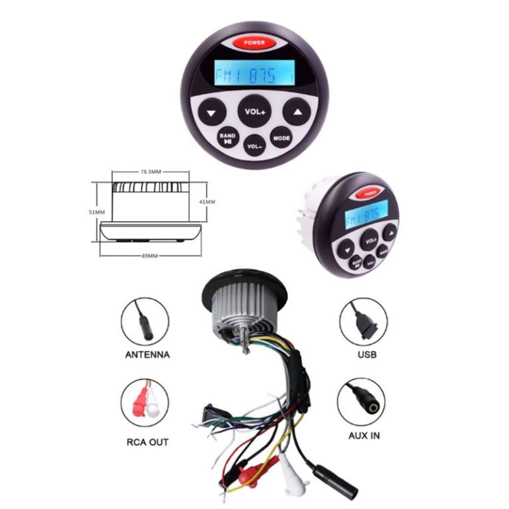 Ραδιόφωνο-USB ΜΡ3 player αδιάβροχο χωνευτό » Kouskoukis