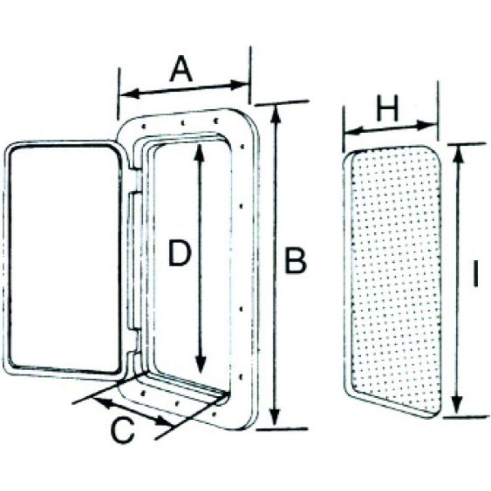 Πορτάκια ορθογώνια ABS » Kouskoukis